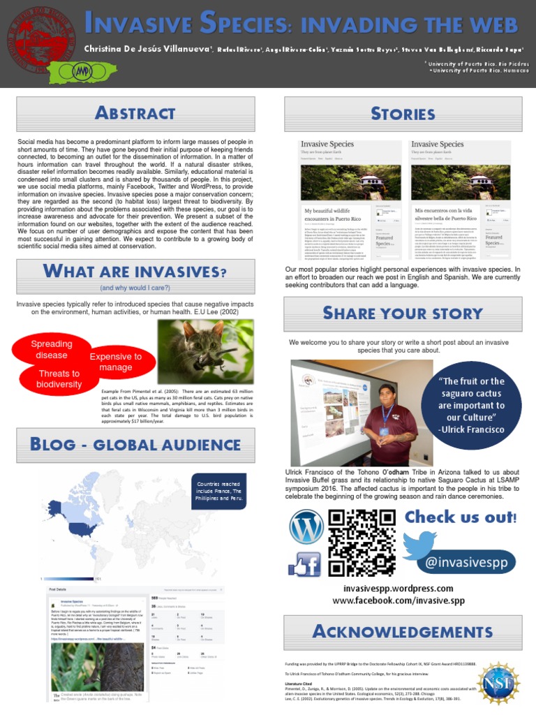 Poster Regarding Outreach On Invasive Species | PDF | Invasive Species ...