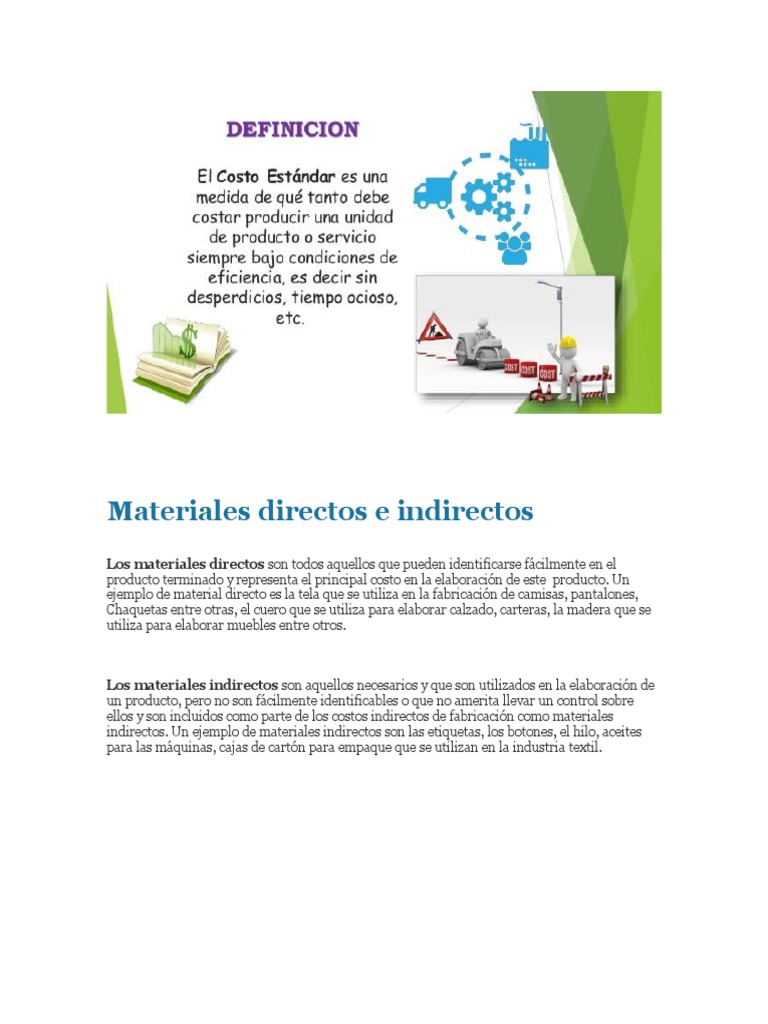 Materiales Directos e | PDF