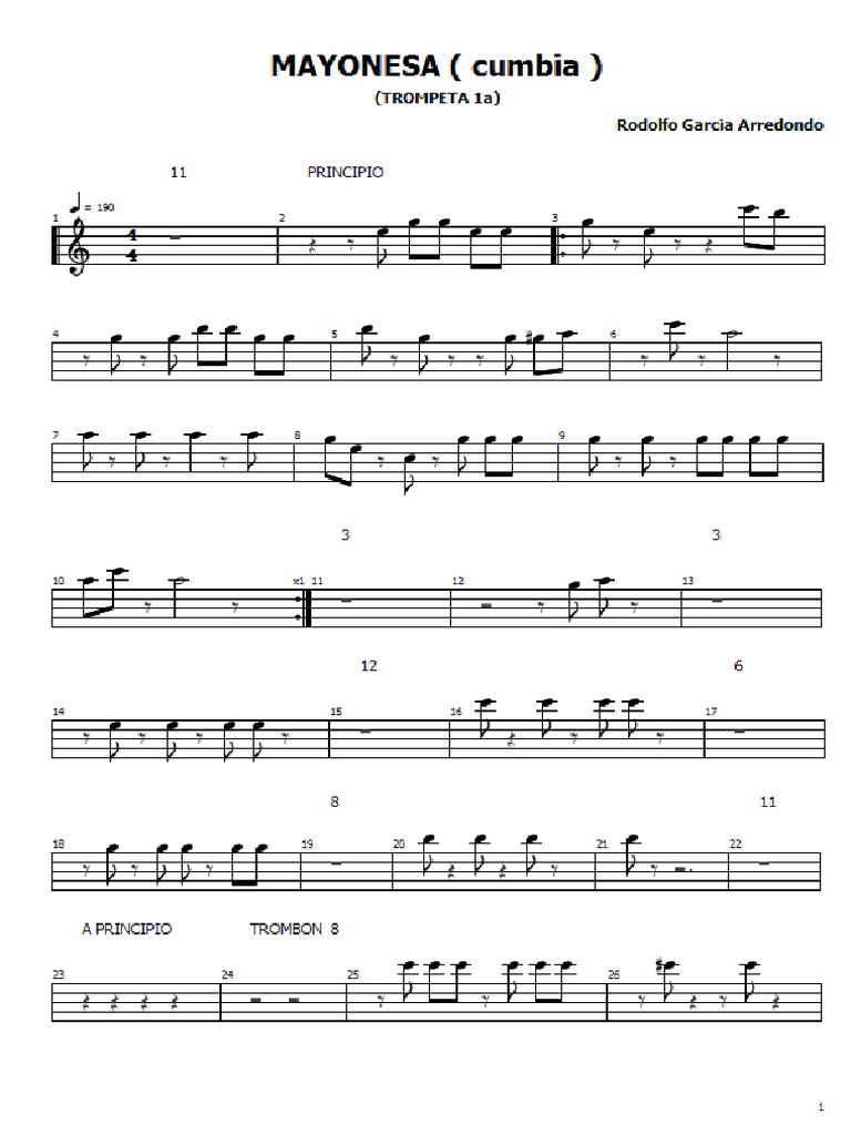 Mayonesa Partitura | PDF