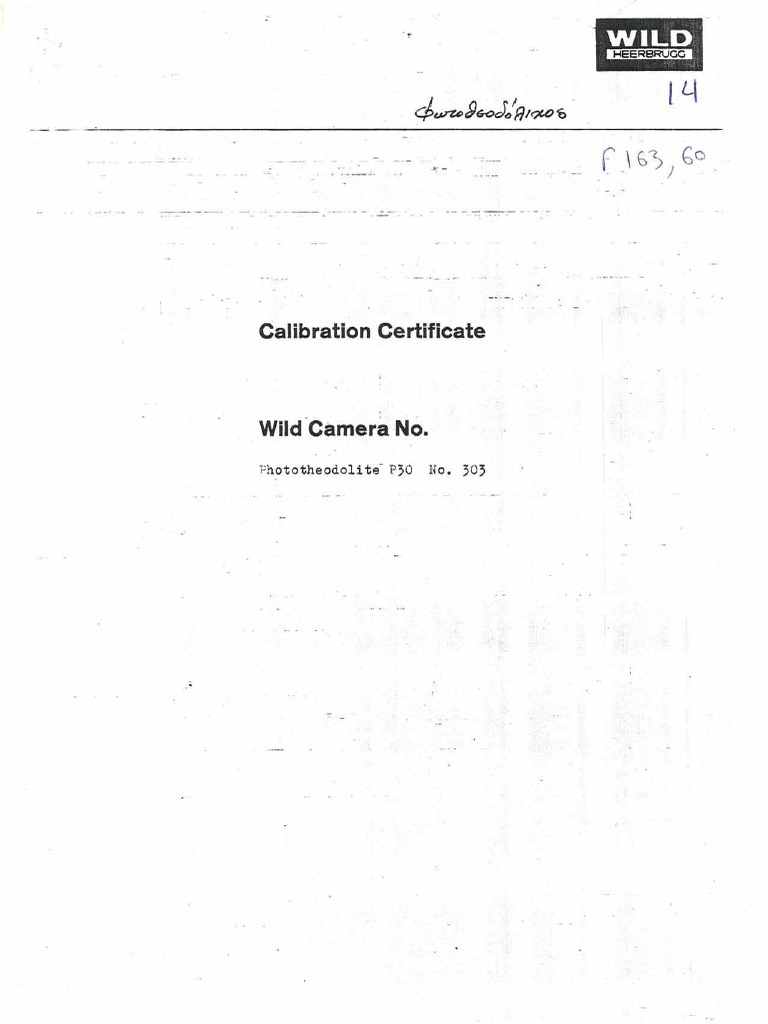 14 Wild Phototheodolite P30 28 10 1973 F 163 60 PDF | PDF