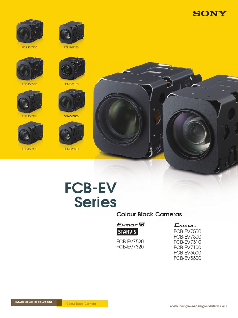 Fcb-Ev Series: Colour Block Cameras | PDF | Pixel | Camera