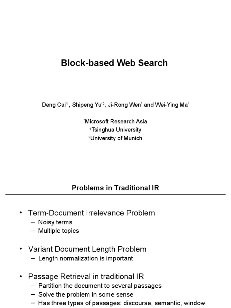 SIGIR | PDF | Information Retrieval | Image Segmentation