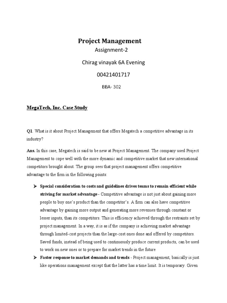 Project Management (Assignment-2) | PDF | Microeconomics | Marketing