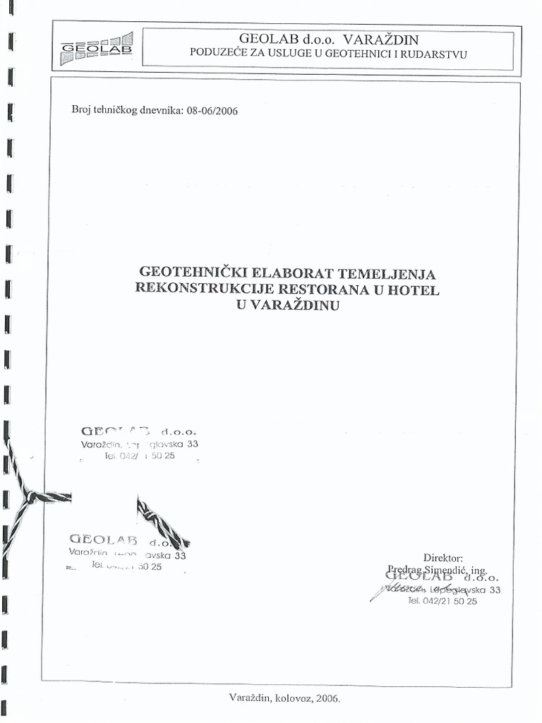 10 Geotehnicki Elaborat PDF | PDF