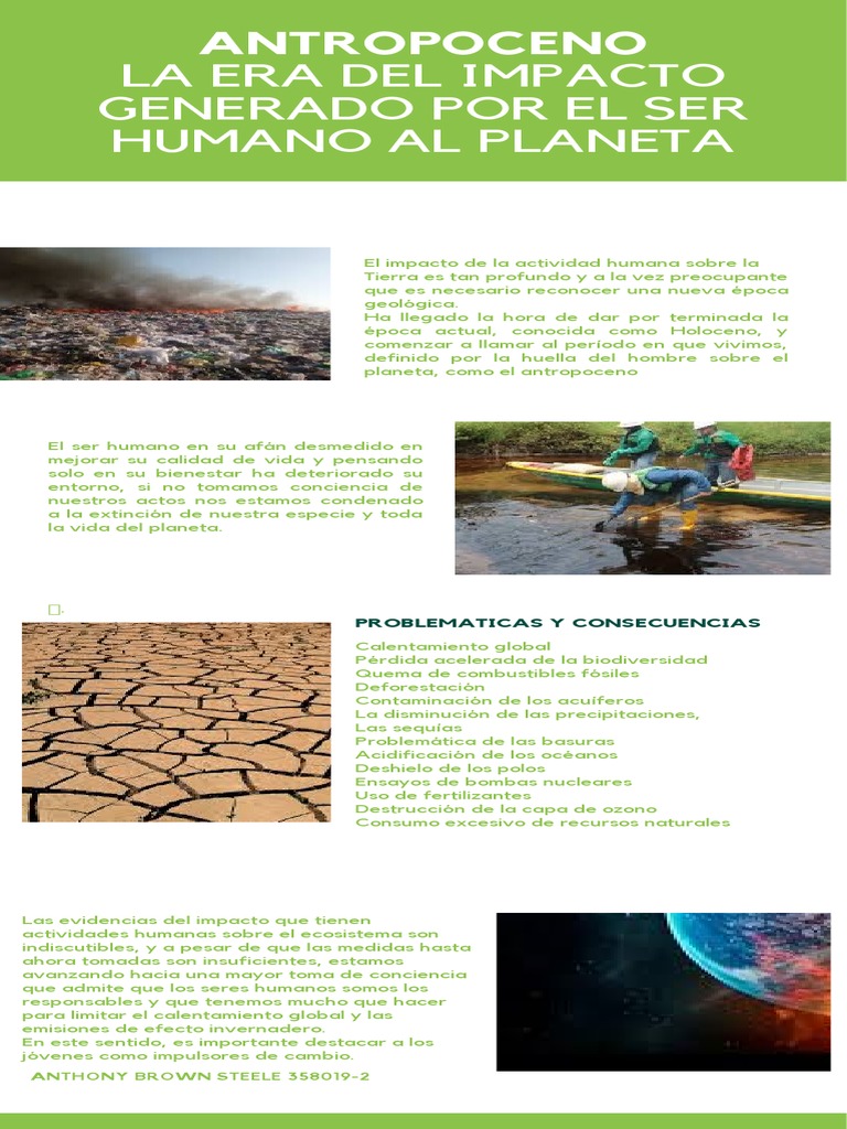 Antropoceno: Impacto Humano en la Tierra | PDF | Antropoceno | Tierra