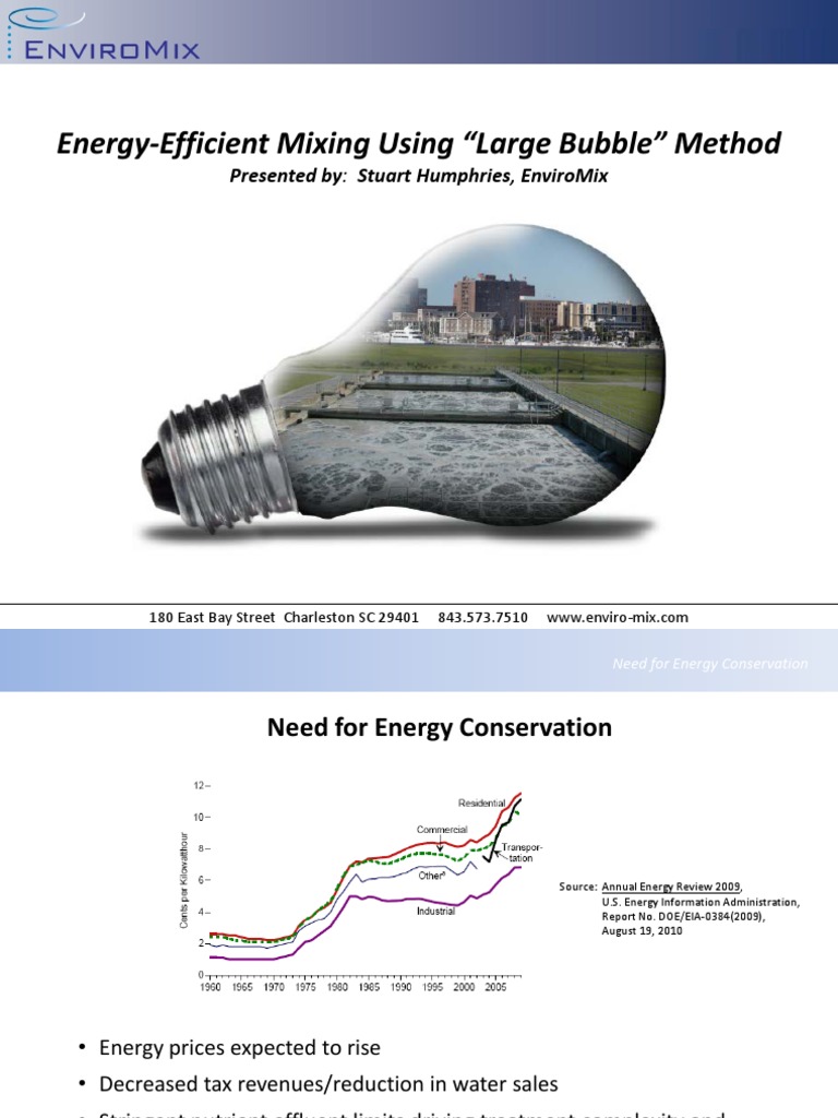 Energy-Efficient Mixing Using "Large Bubble" Method: Presented By ...