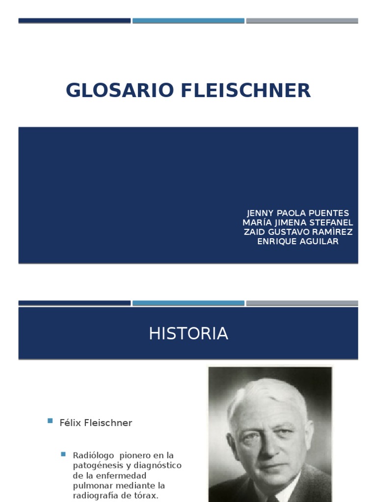 Glosario Fleischner | PDF | Pulmón | Enfermedad pulmonar obstructiva ...