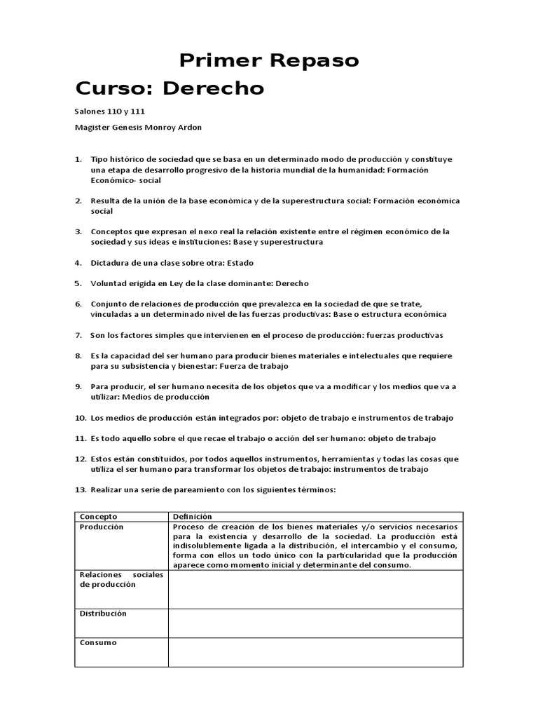 Primer Repaso Genesis Monroy | PDF | Estado (política) | República
