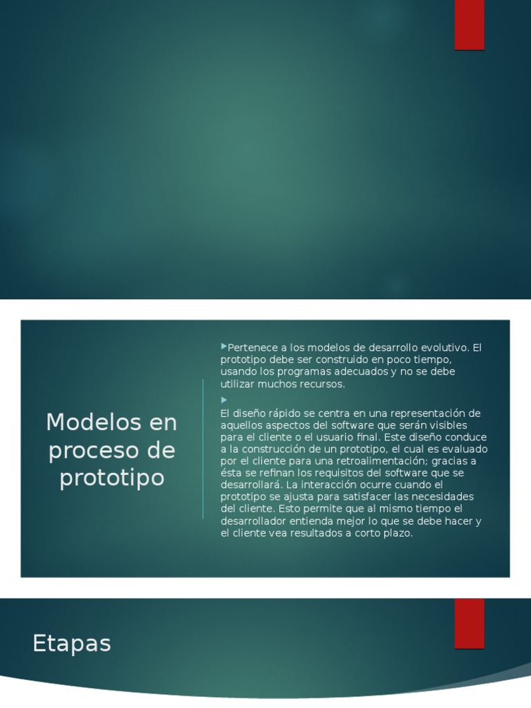 Modelo en Proceso de Prototipo | PDF | Lenguaje de programación | Software