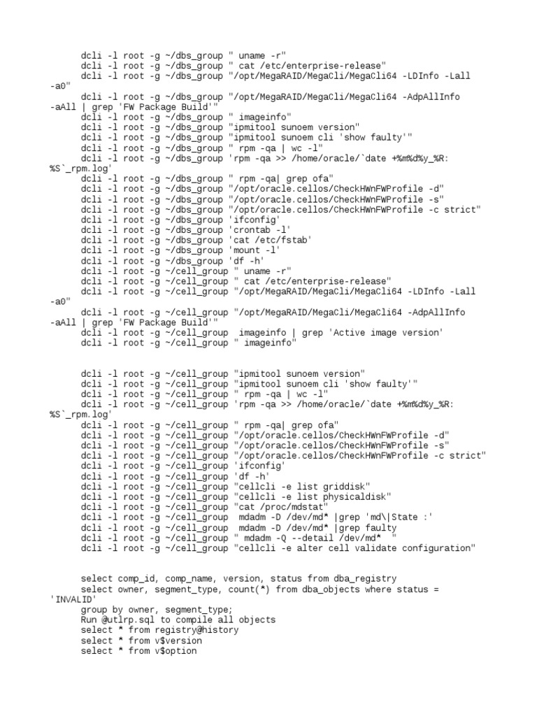 Inhand Command | PDF | Data Management | Computing