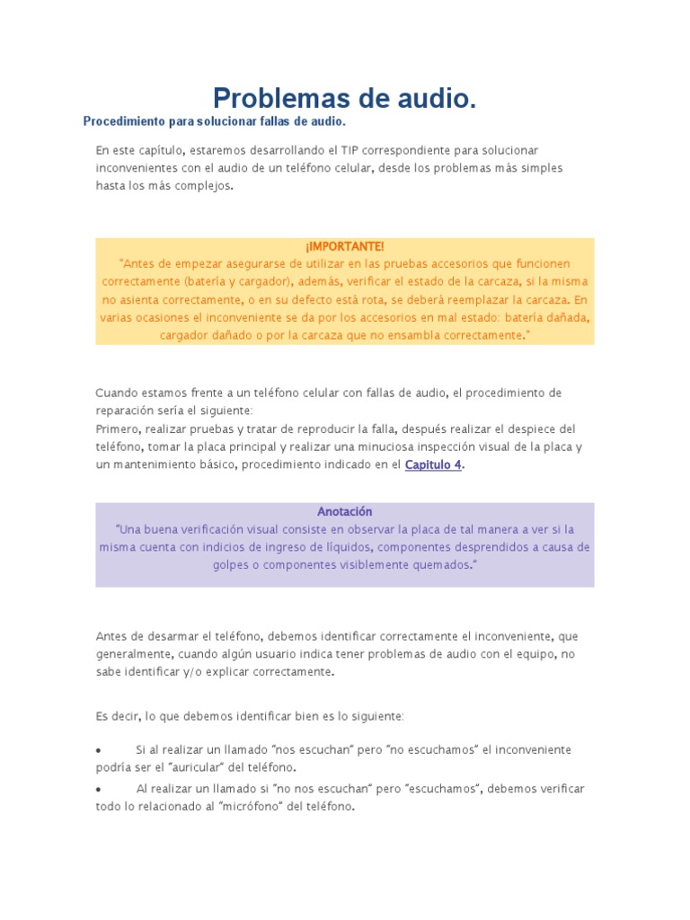 Solución a problemas de micrófono | PDF | Micrófono | Teléfono