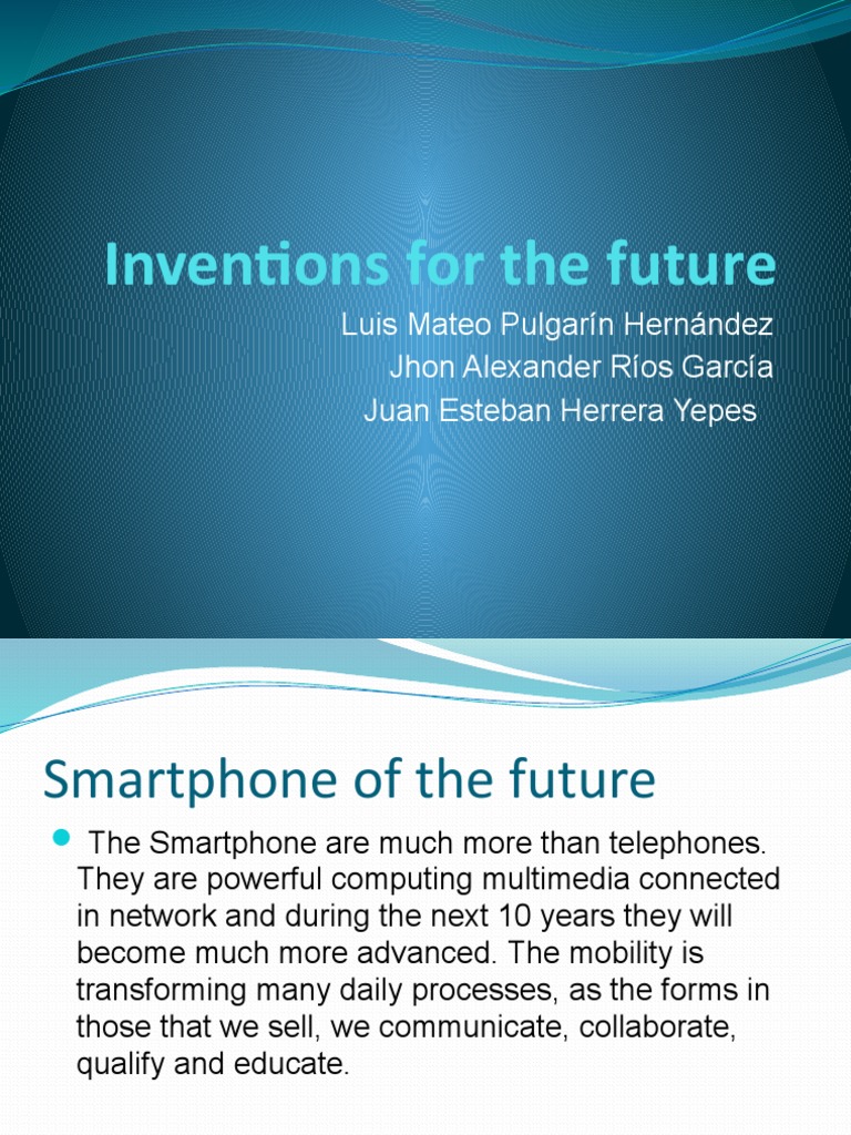 Inventions For The Future: Luis Mateo Pulgarín Hernández Jhon Alexander ...