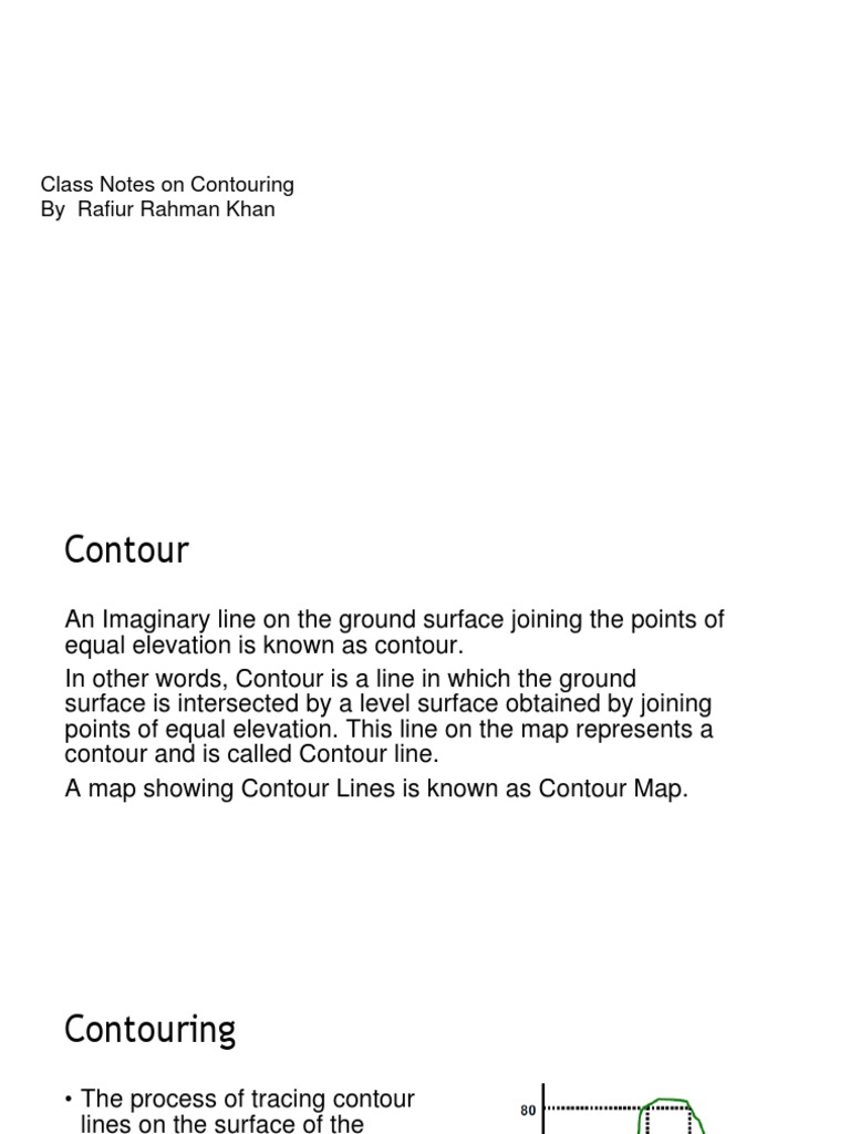 Contouring PDF | Download Free PDF | Contour Line | Map