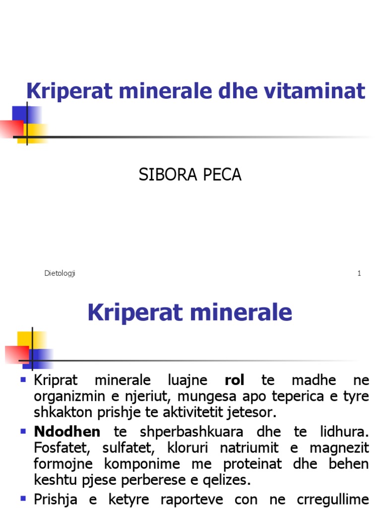 Kriprat Minerale & Vitaminat | PDF