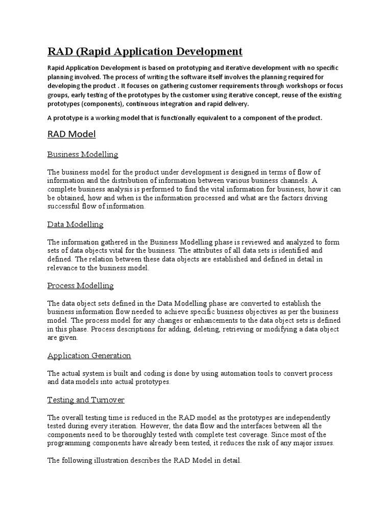 RAD (Rapid Application Development | PDF