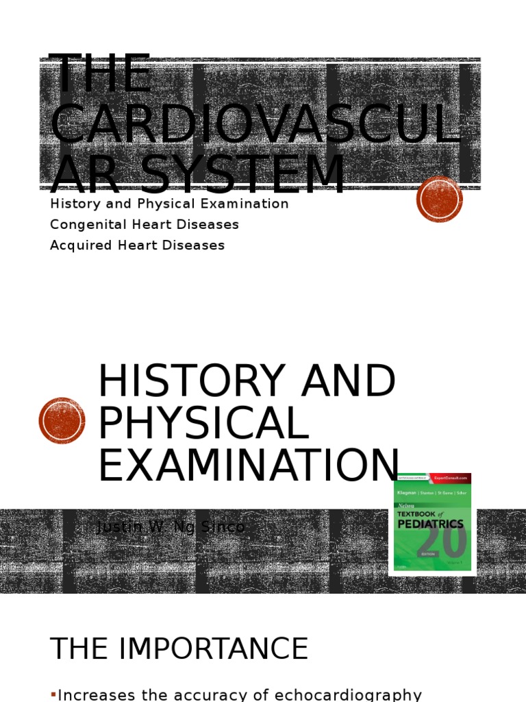 (Nelson Hour) The CV System - HX and PE | PDF | Pulse | Cardiology