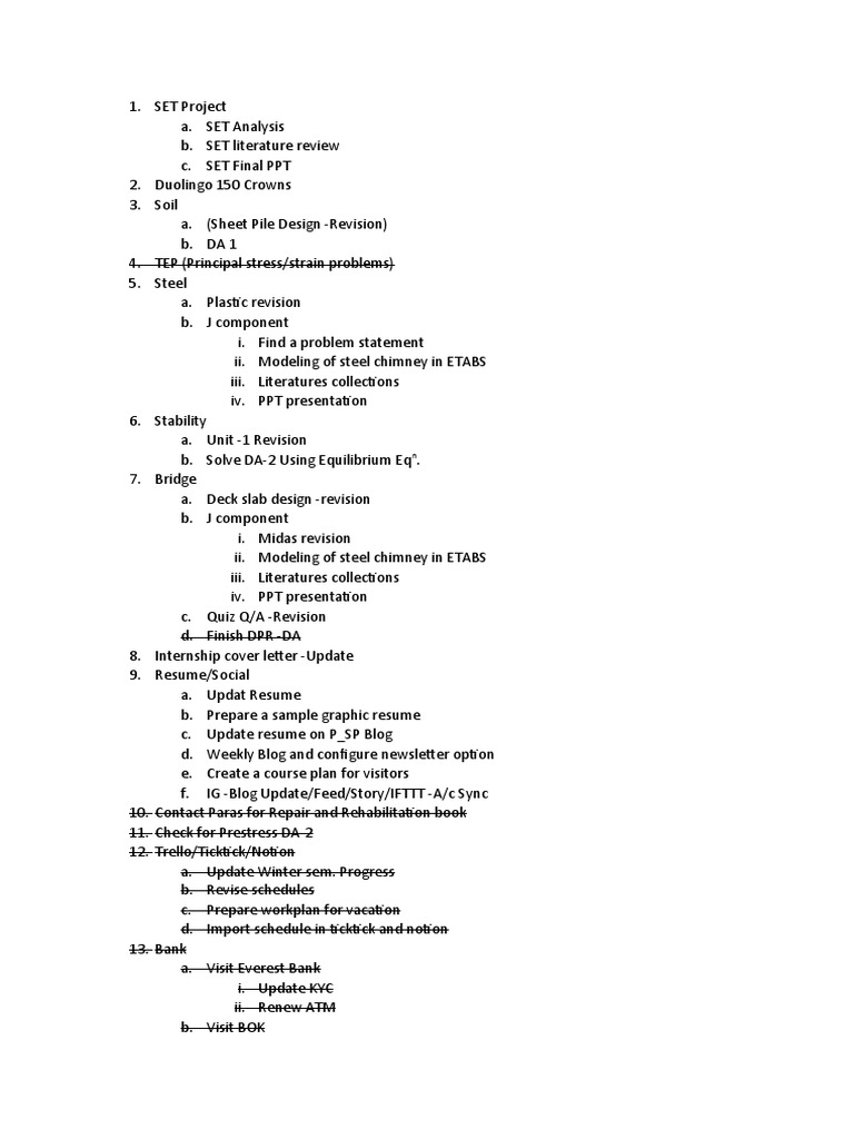 Rough Work Plan | PDF