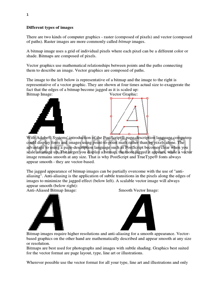 Different Types of Images | PDF | Pixel | Computer File