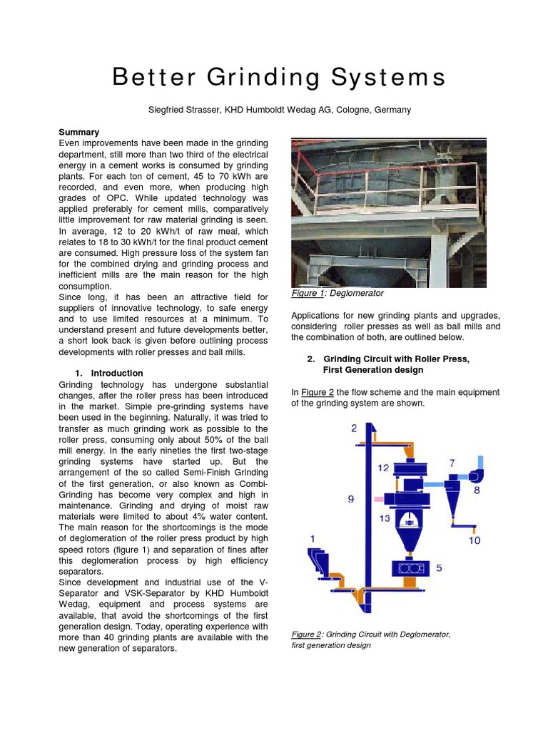 Better Grinding Systems: Figure 1: Deglomerator | PDF | Mill (Grinding ...