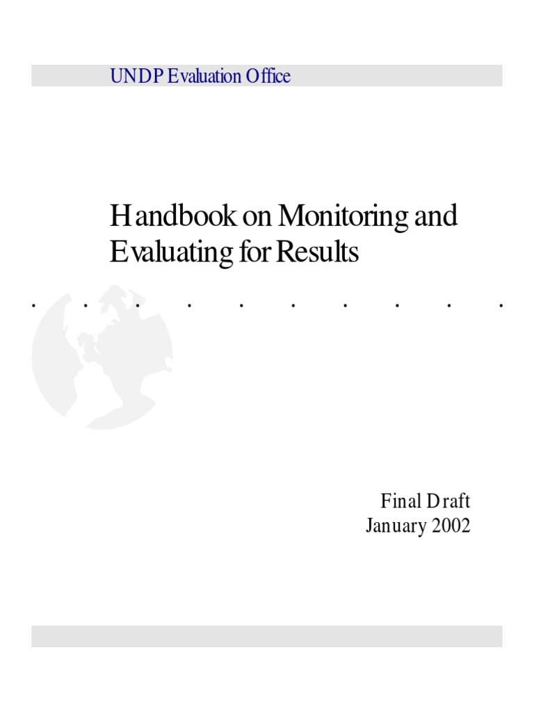 UNDP Monitoring and Evaluation Handbook | PDF | Monitoring And ...