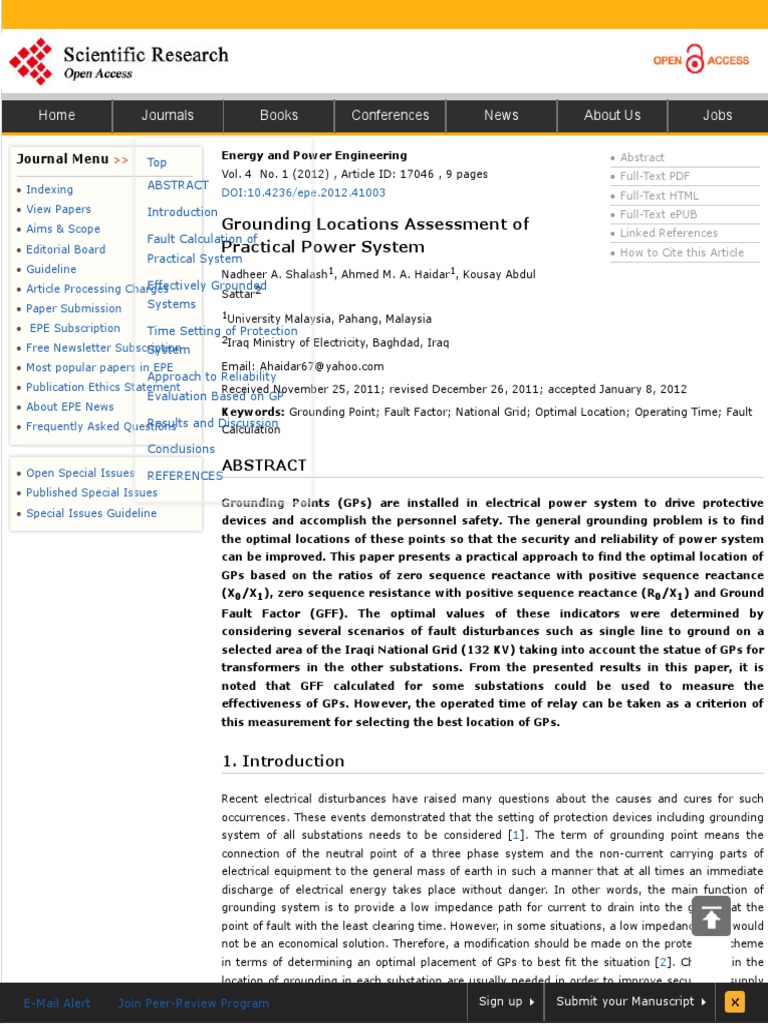 Effective Grounding - Power Systems | PDF | Transformer | Electrical ...