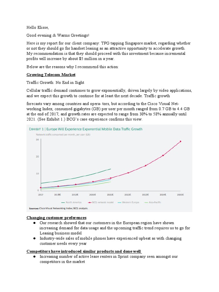 BCG InsideSherpa Task HandsetLeasing - Email - AbinashAgrawal | PDF ...