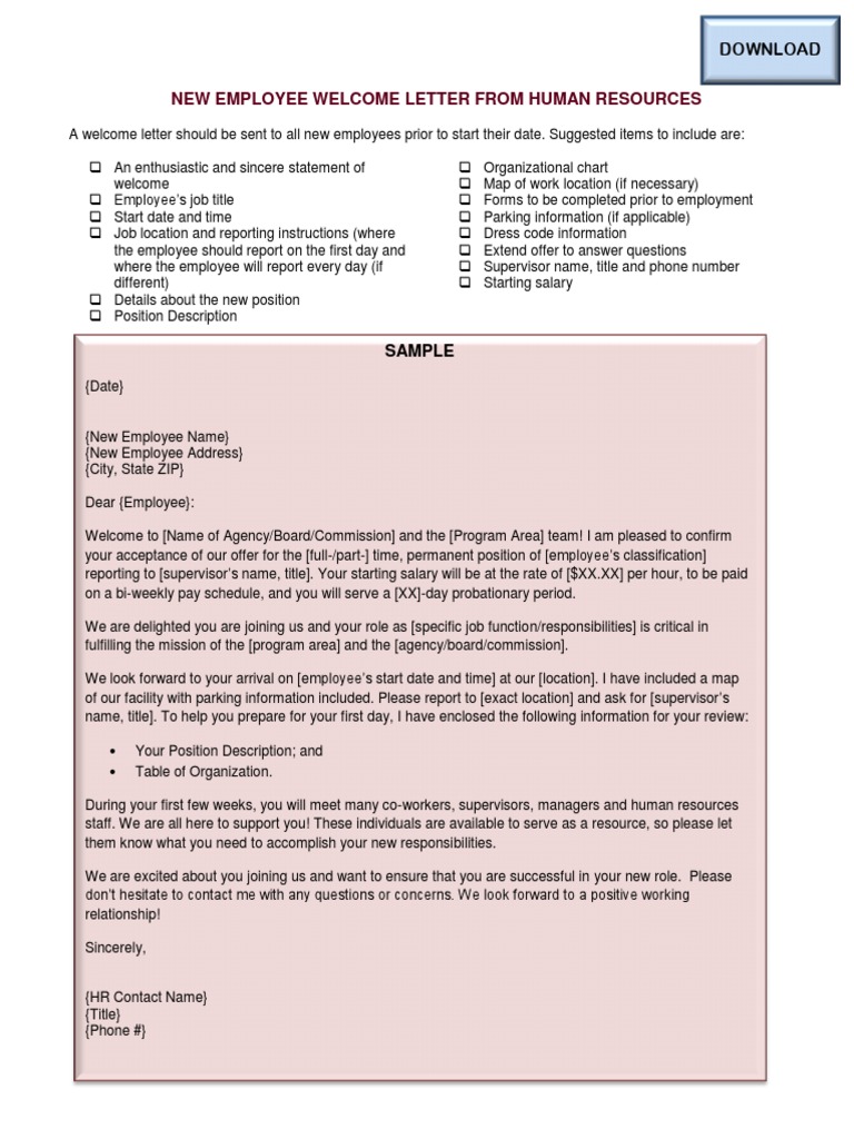 Sample Letter of Instruction Template To Employees PDF | PDF | Human ...