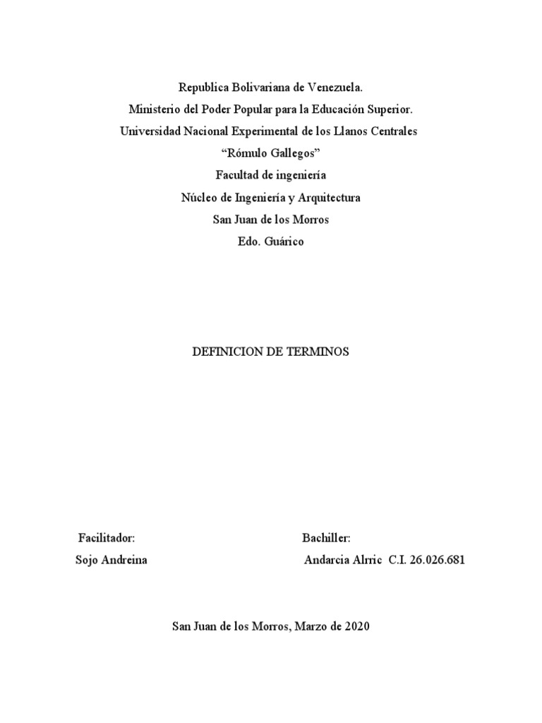 Definicion de Termino | PDF