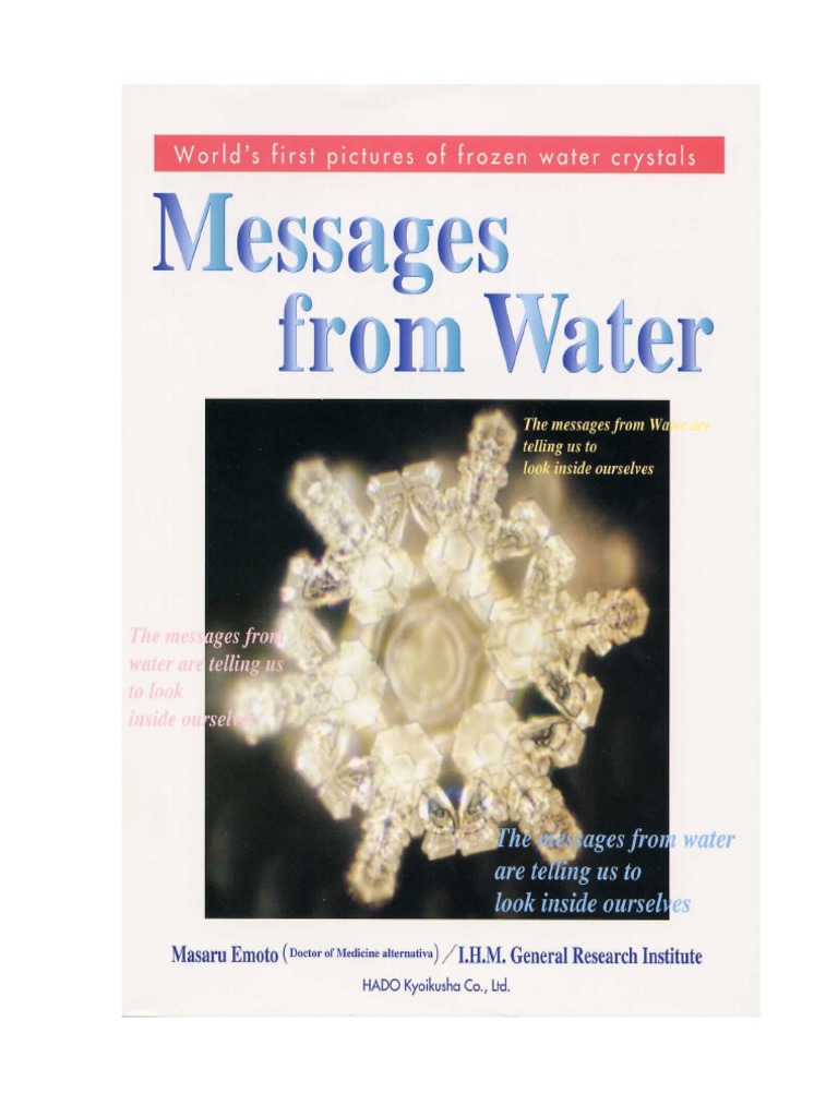 Messages From Water Masaru Emoto | PDF