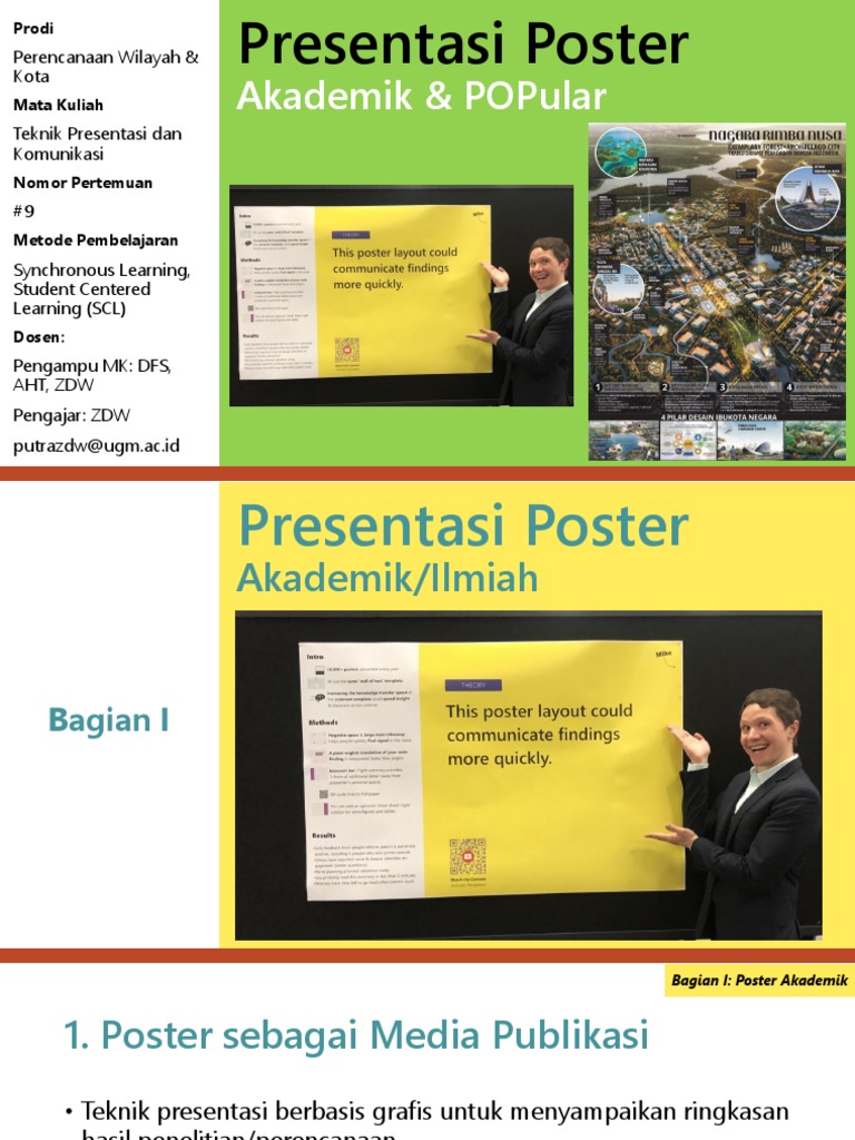 Presentasi Poster Akademik & Popular | PDF