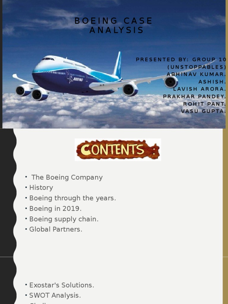 Boeing Case Analysis | PDF | Boeing | Supply Chain