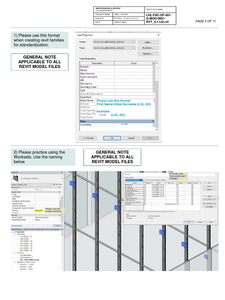 Lhl-Gbr-Ofc-Bim Lod 400-Review | PDF | Autodesk Revit | Computing
