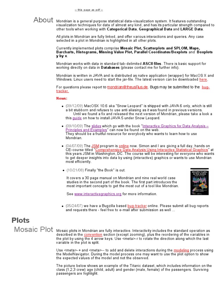 About: Mosaic Plot | PDF | Cartesian Coordinate System | Histogram