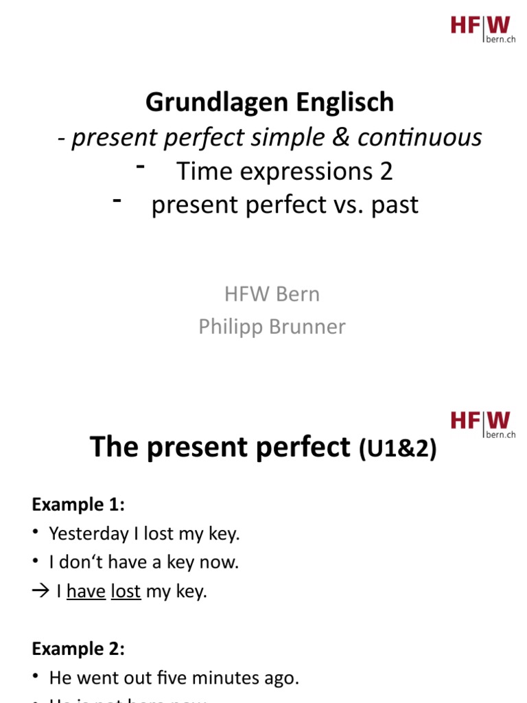 Present Perfect Simple & Continuous | PDF | Language Mechanics ...