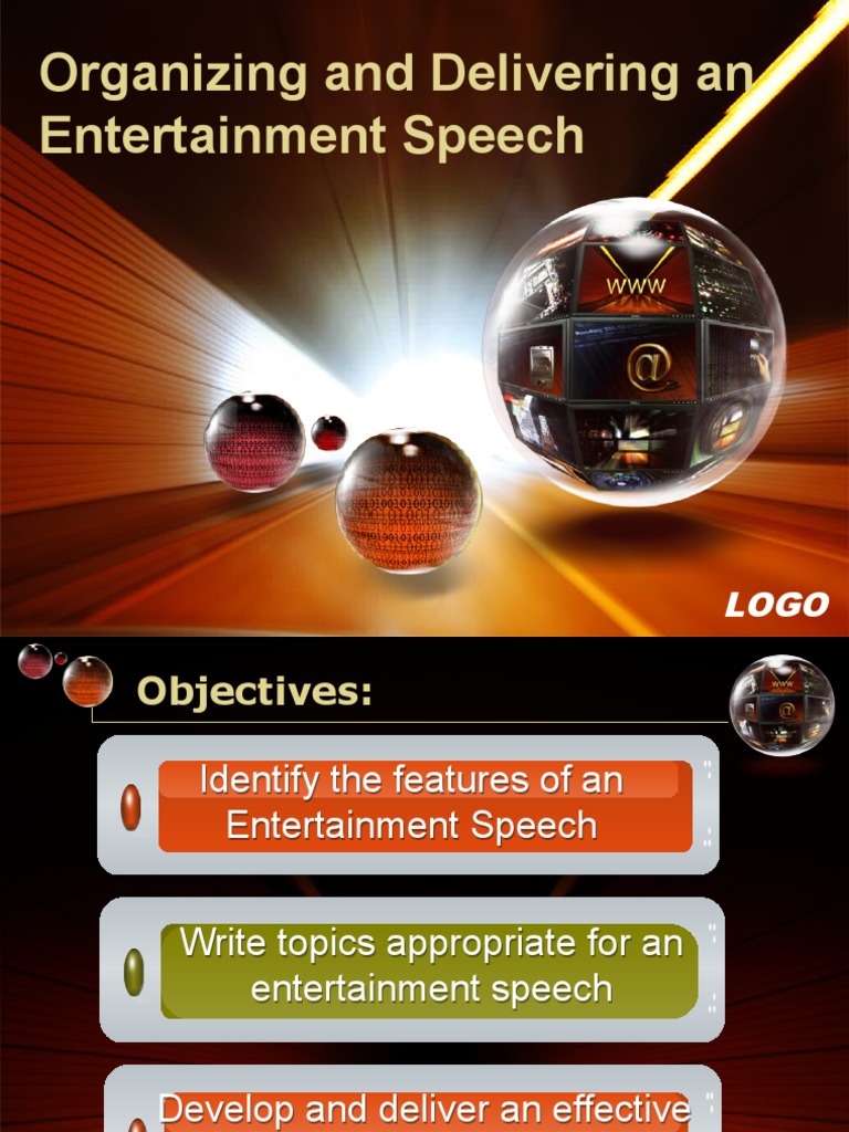 Crafting an Engaging Entertainment Speech | PDF | Jokes | Entertainment
