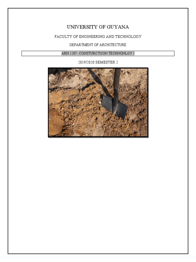 University of Guyana: Faculty of Engineering and Technology | PDF ...