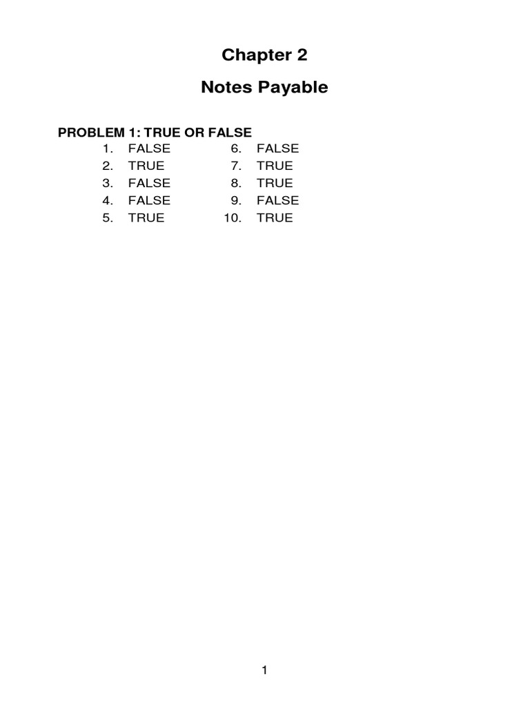 Solutions-Notes Payable-1 PDF | PDF | Present Value | Personal Finance