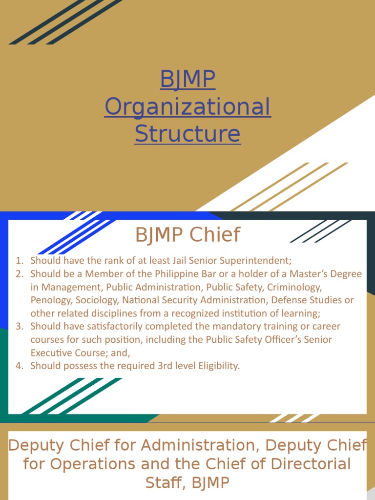 BJMP Organizational Structure | PDF
