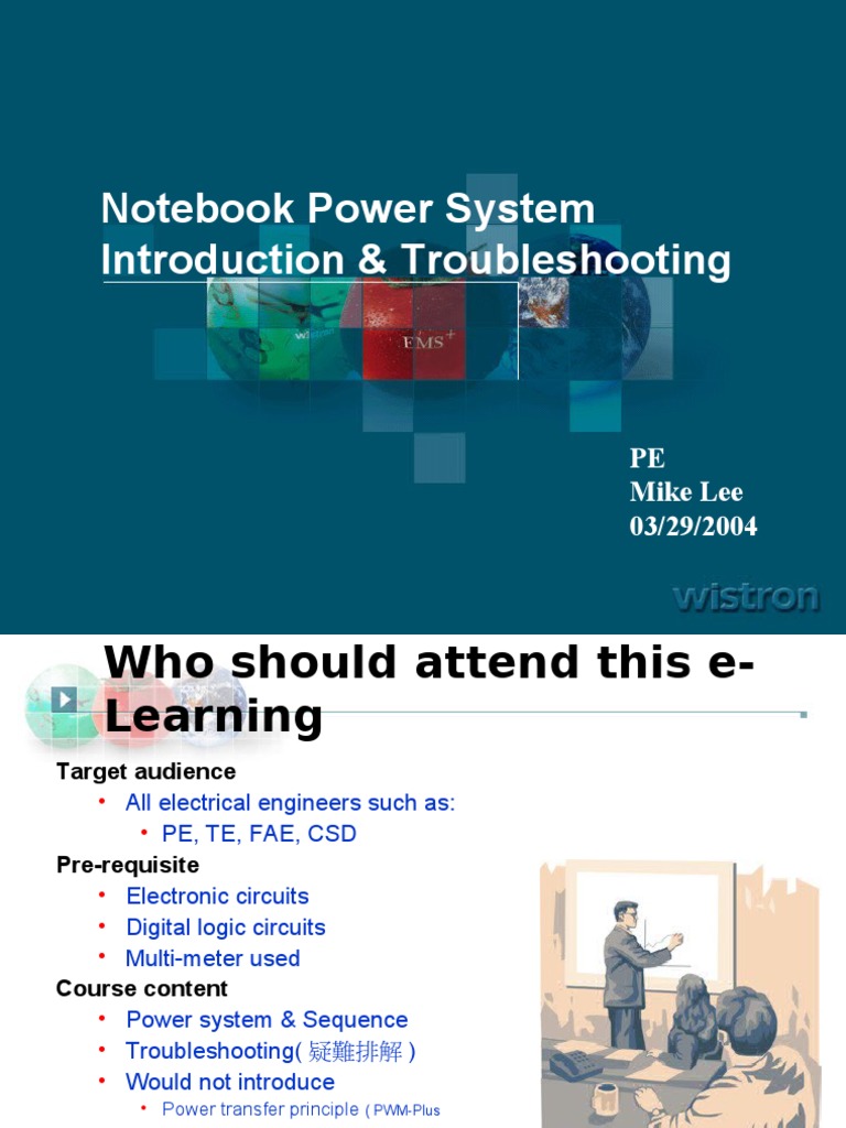 Notebook Power System Introduction & Troubleshooting | PDF | Electrical Engineering | Electronics