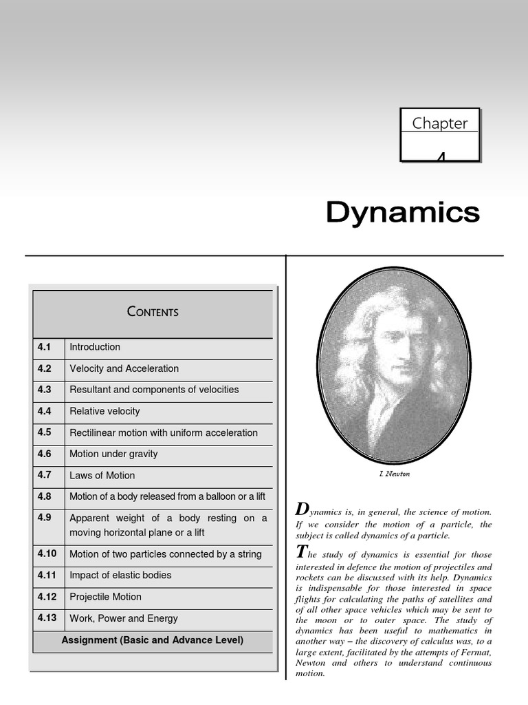 Permutations and Combinations 115: I. Newton | PDF | Speed | Acceleration