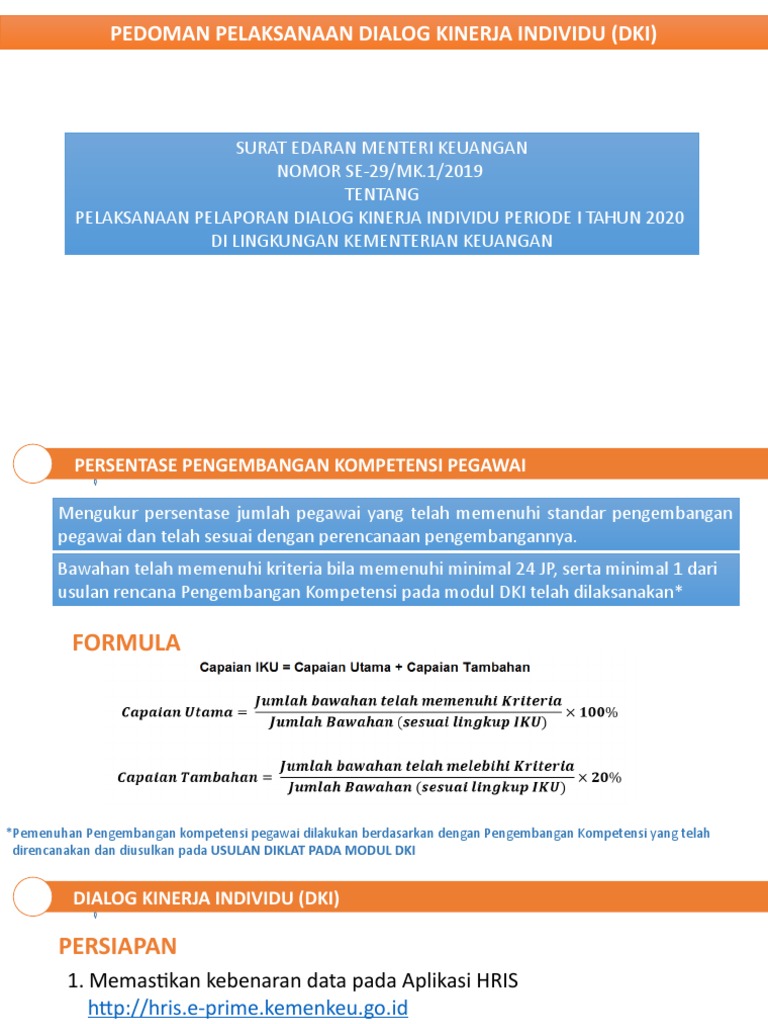 Panduan DKI Kementerian Keuangan 2020 | PDF