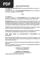 Deed of Rectification ENGLISH | PDF | Deed | Property Law