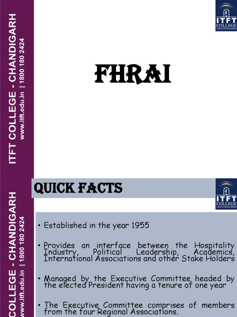 Fhrai 140426054521 Phpapp01 | PDF | Tourism | Economies