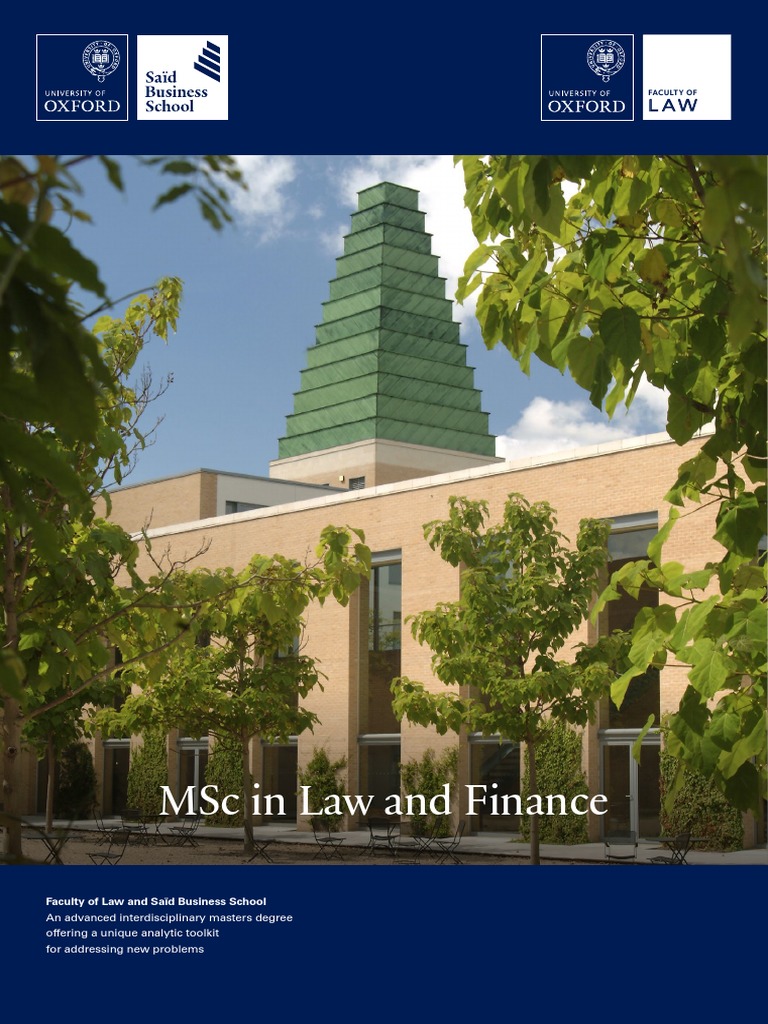 MSC in Law and Finance: 1 WWW - Law.Ox - Ac.Uk | PDF | Valuation (Finance) | Market (Economics)