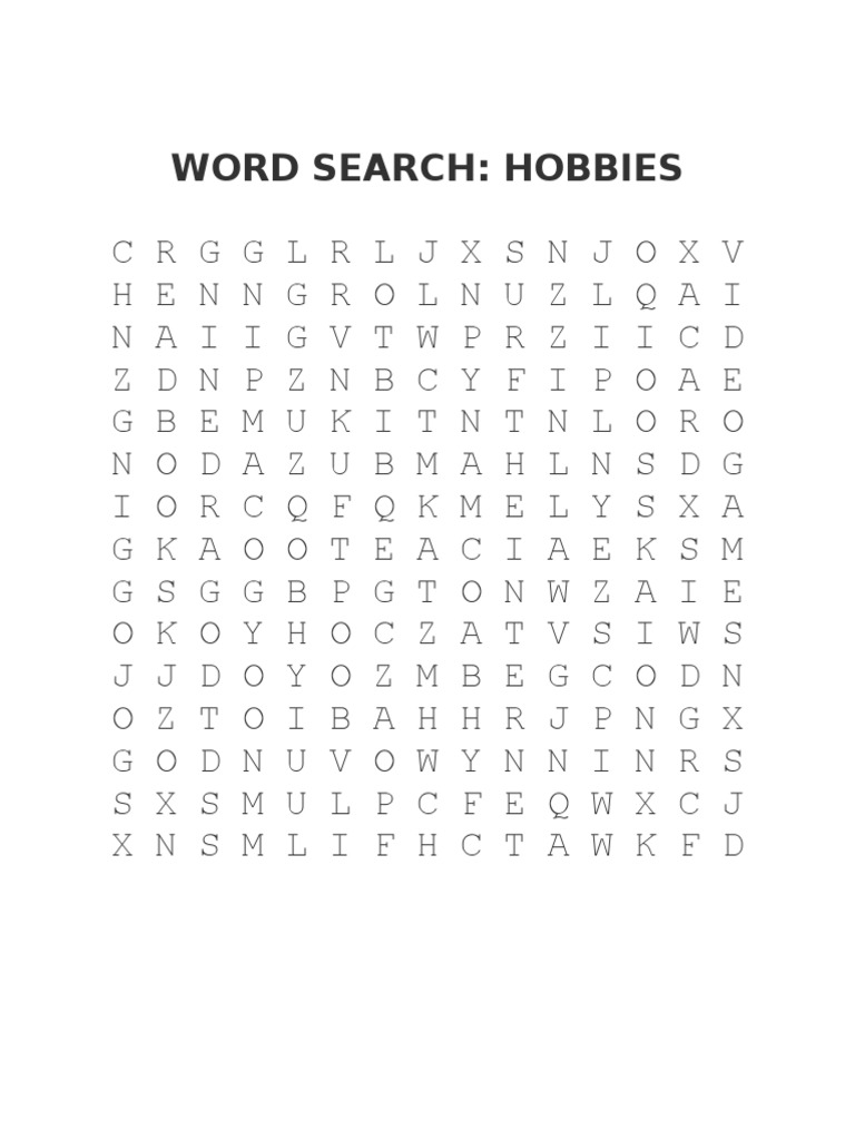Word Search | PDF | Games & Activities | Language Arts & Discipline