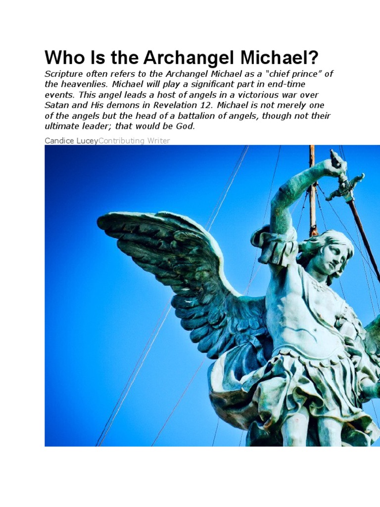 Who Is The Archangel Michael?: Candice Lucey | PDF | Michael (Archangel ...