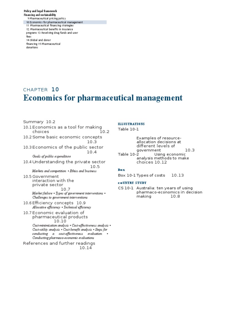 Economics For Pharmaceutical Management | PDF | Economics | Externality