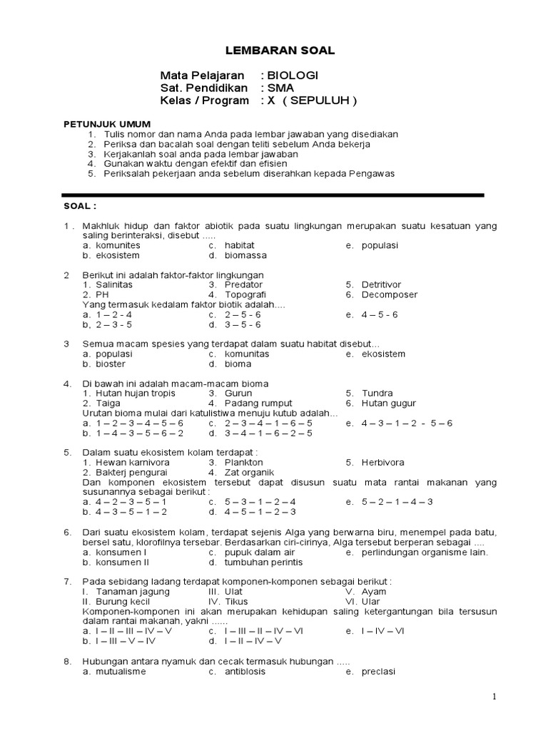 Biologi X - 8 | PDF | Sains & Matematika | Teknologi & Rekayasa