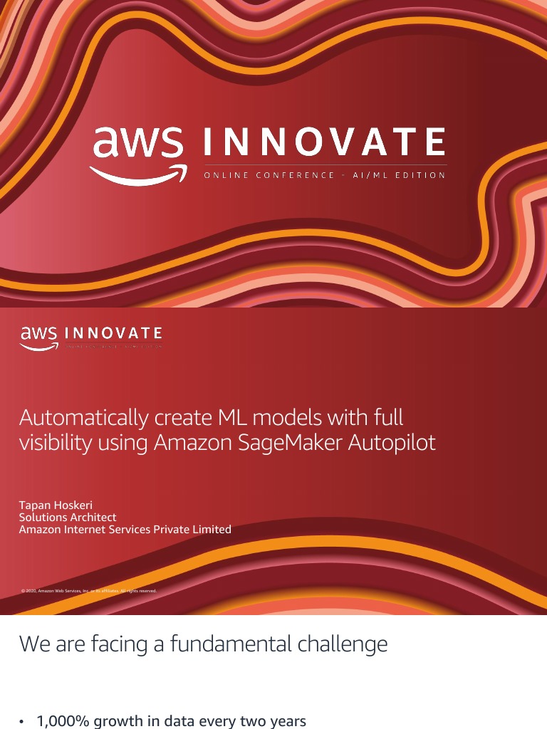 Automatically Build ML Models On Amazon SageMaker Autopilot - Tapan ...