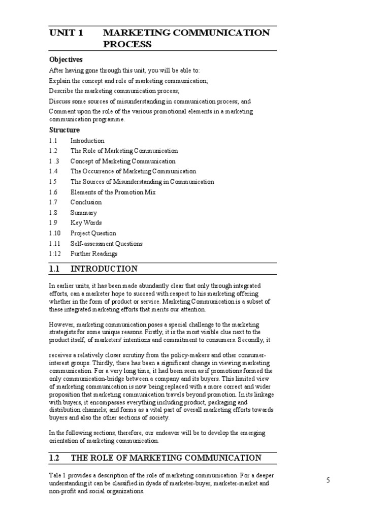 3 Marketing Communication Process | PDF | Marketing Communications | Sales